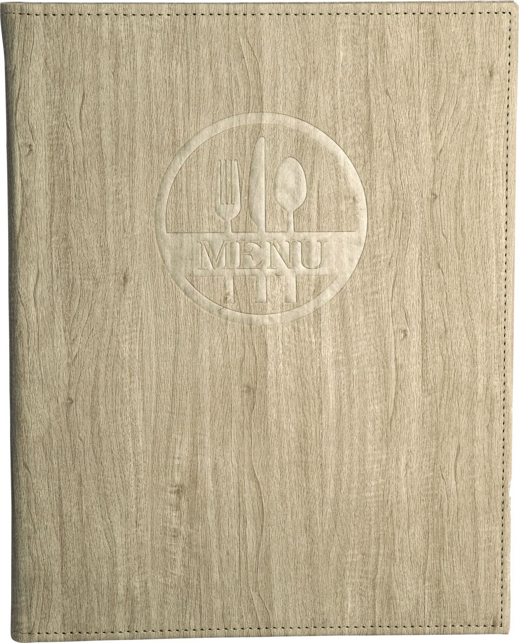 Speisekarte A4 "Madera" sand | CEN-16794
