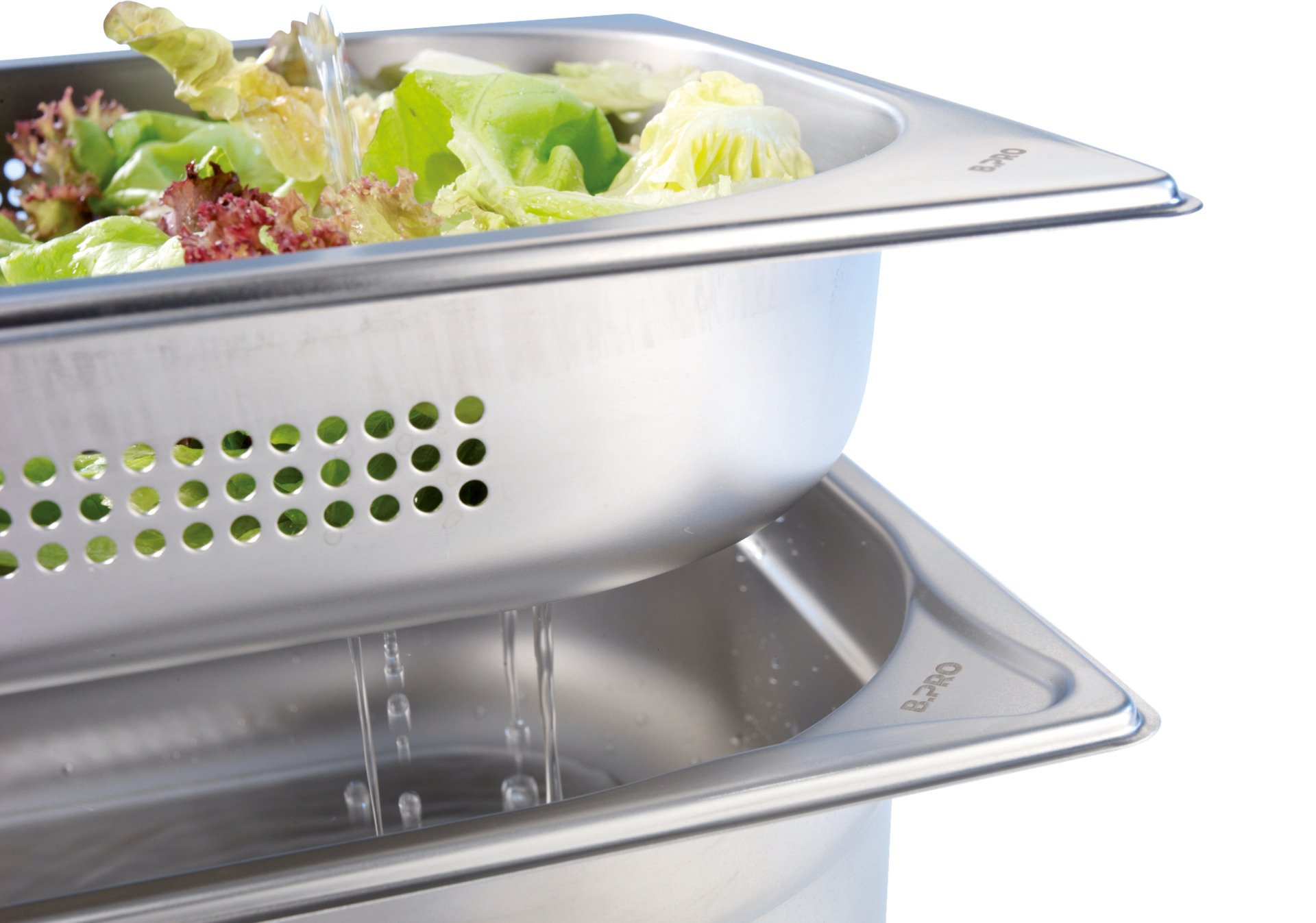 GN-Behälter GN 2/3 16,70 l / 354 x 325 x 200 mm Boden-/Seitenlochung ...